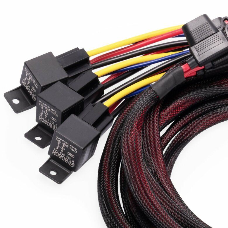 Nuke Performance Wiring Kit Triple Fuel Pumps 30-Amp Battery Connection ...